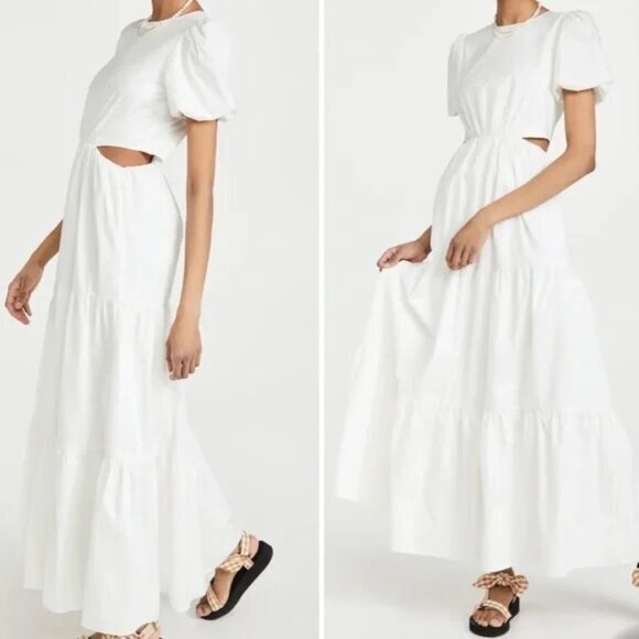 Wayf | Dresses | Wayf Plaza Cut Out Tiered Maxi Dress | Poshmark
